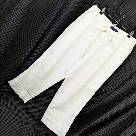 Austin Reed | Pants | Austin Reed London 0 Fine White Linen Cream ...